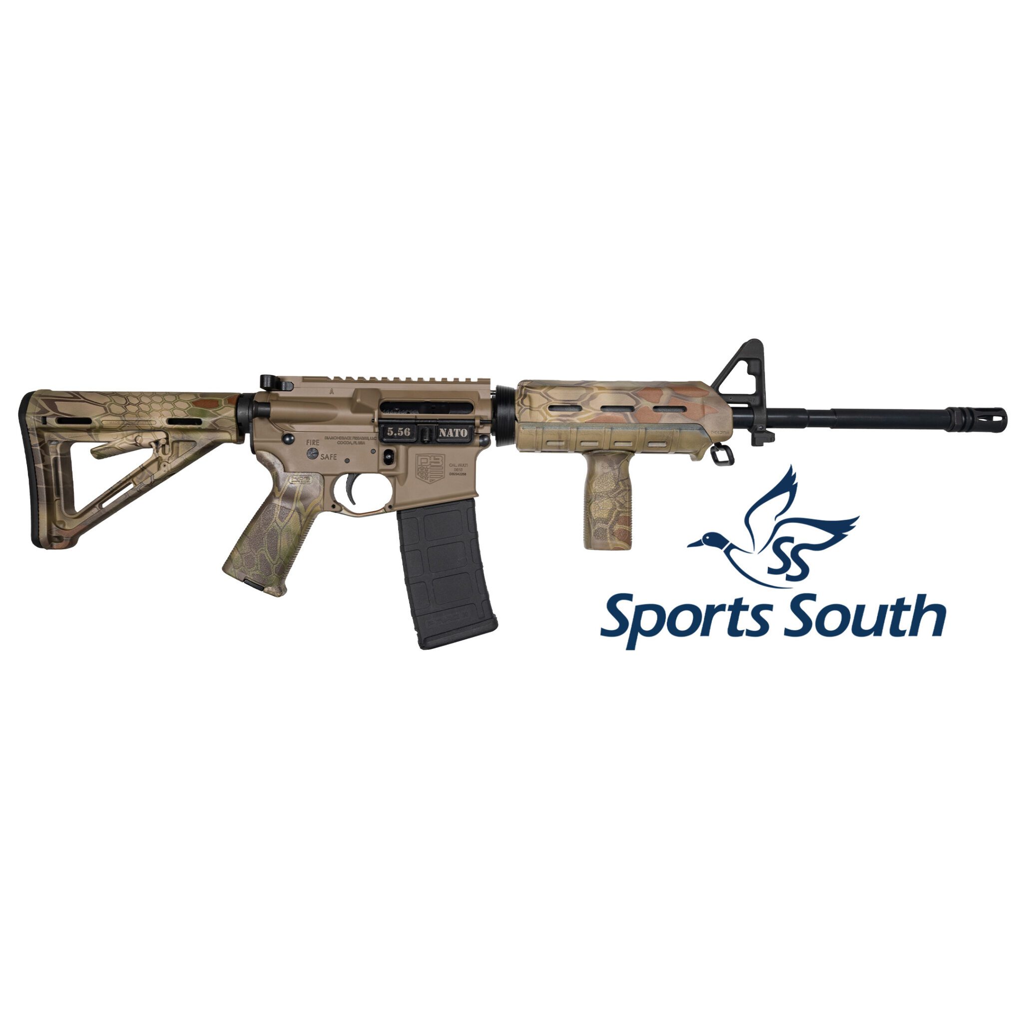 DB15, 16″, 5.56 NATO, w/ MagPul MOE Rail and Foregrip, A2 Sights ...