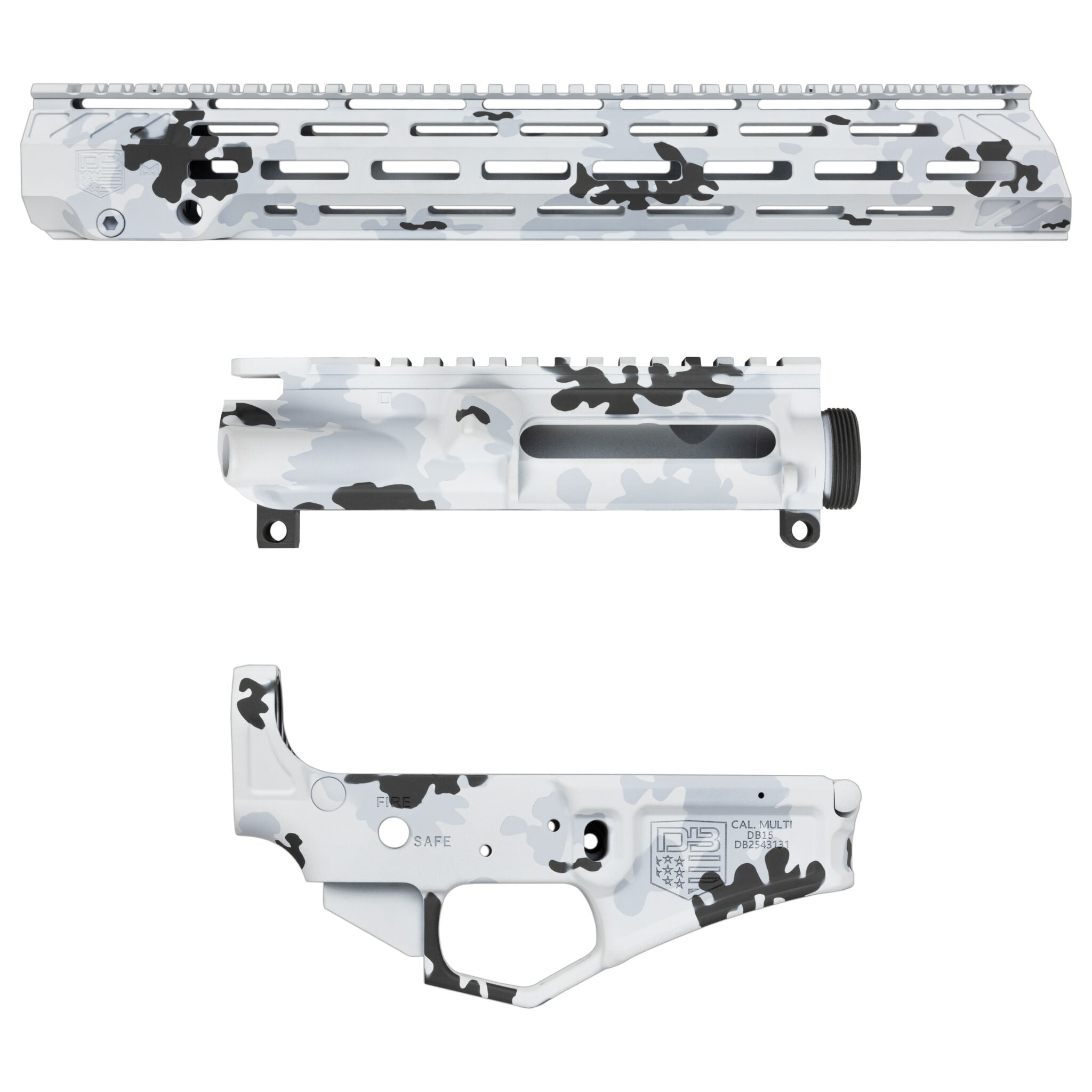 Snow Storm - AR15 Upper, Rail, and Lower Cerakote Set - Diamondback ...