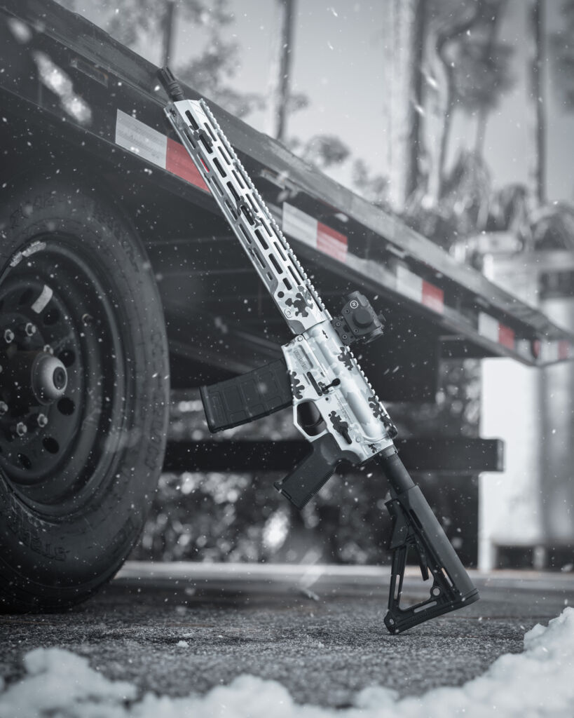 Snow Storm - AR15 Upper, Rail, and Lower Cerakote Set - Diamondback ...