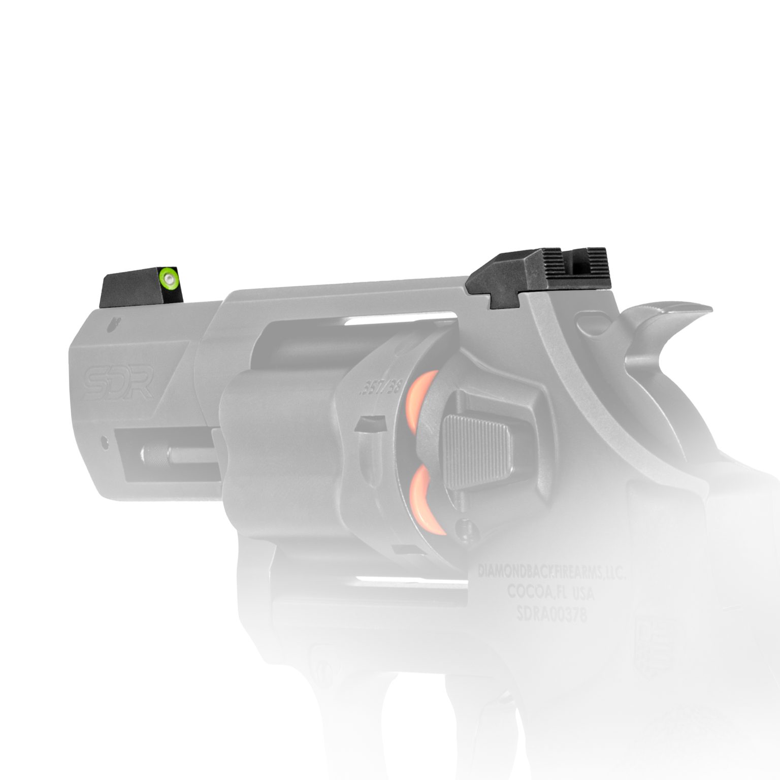 XS SIGHTS SDR REVOLVER, MINIMALIST GREEN - Diamondback Firearms