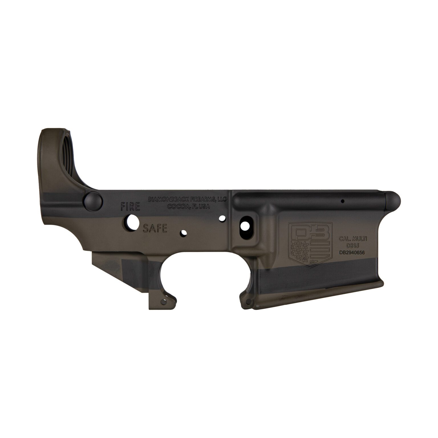 OD Green Flag AR15 Upper, Rail, and Lower Cerakote Set - Diamondback ...