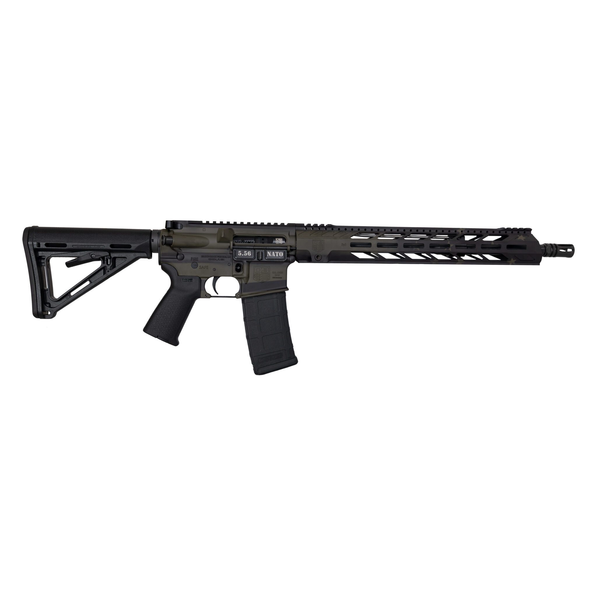 OD Green Flag AR15 Upper, Rail, and Lower Cerakote Set - Diamondback ...